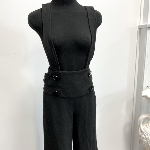 Zara | Pants & Jumpsuits | Luxury Suspender Trousers With Button ...